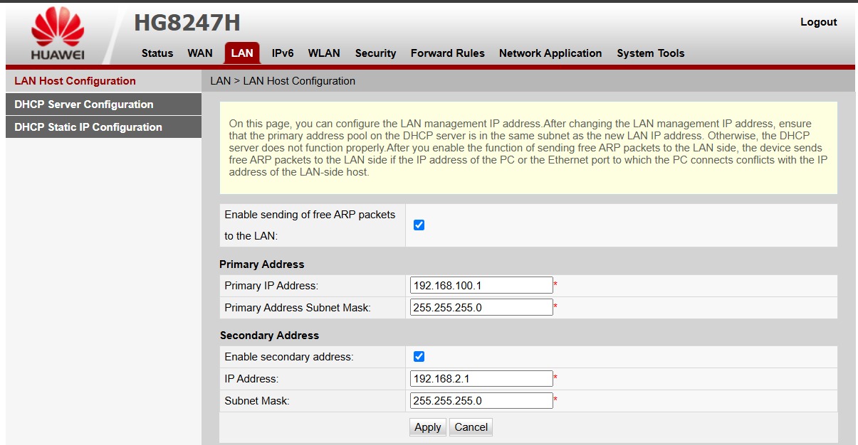 Huawei GPON Bridge Mode (HG8247H) si TP-Link Route... - Comunitatea Orange
