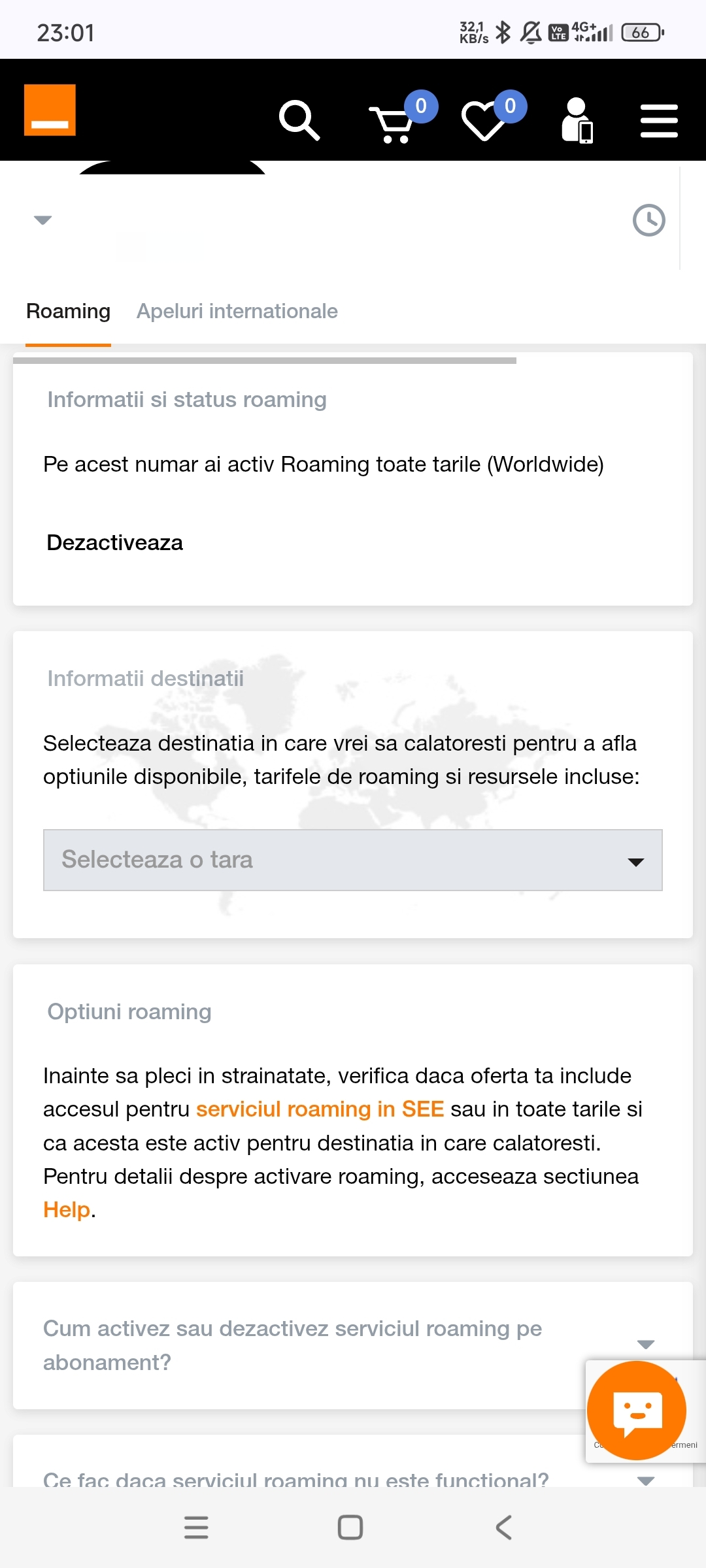 Rezolvat: Re: Roaming dezactivat - Comunitatea Orange