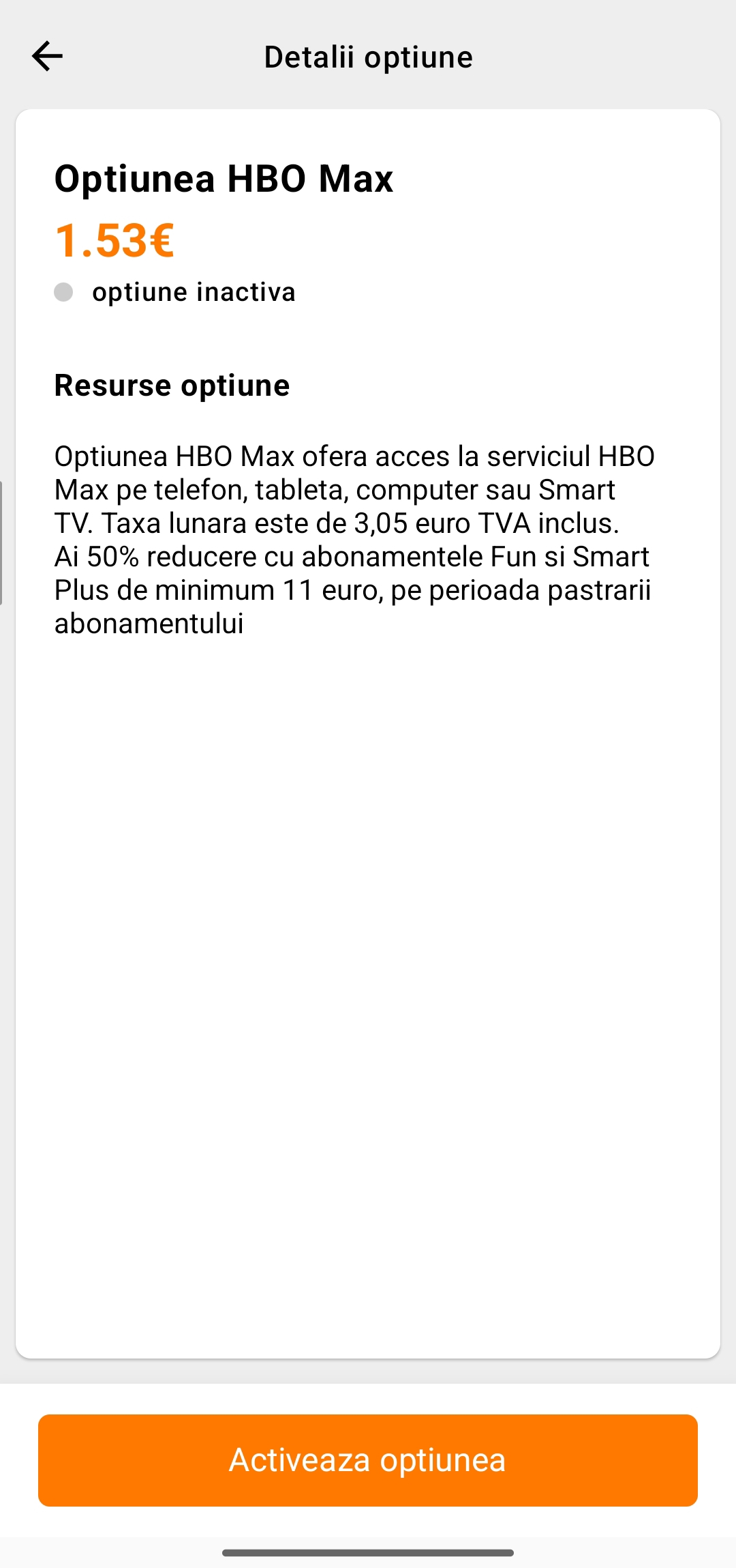 Rezolvat: Activare HBO Max din aplicația My Orange - Comunitatea Orange